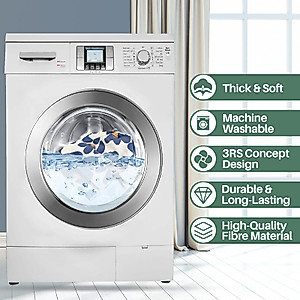 TOGETRUE Plastic Bag Holder, Lightweight Grocery Bag Holder for Plastic Bags, Wall Mount Floral Plastic Bag Storage Organizer, Reusable Shopping Bag Holder Dispenser for Kitchen Pantry (Classic Blue)