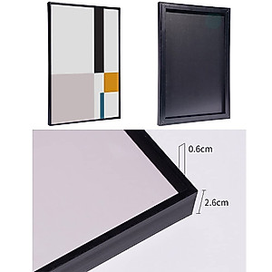 Black Frame Abstract Canvas Wall Art 3-piece Set of Famous Paintings Posters Prints Minimalism Natural Fusion Living Room Bedroom Bathroom Office Wall Art Deco Large Size 24 "X 32" (24 "X 32")