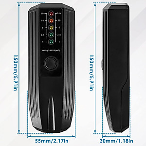 EMF Meter,EMF Reader, High Accuracy Electromagnetic Field Radiation Detector Battery Powered Electric EMF Detector Ghost Hunting Paranormal Equipment Tester for Industrial Construction