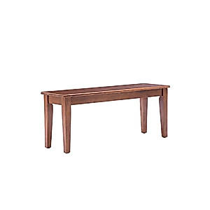 Boraam Shaker Bench, Walnut