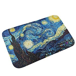 icolor Bigger Carpets Floor Mat/Cover Floor Rug Indoor/Outdoor Area Rugs,Washable Garden Office Door Mat,Kitchen Dining Living Hallway Bathroom Pet Entry Rugs with Non Slip Backing (LDM-013)