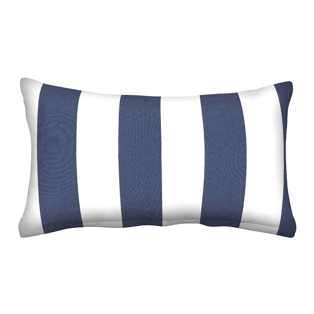 Honeycomb Indoor/Outdoor Stripe Stone Beige Toss Pillow: Recycled Fiberfill, Weather Resistant, Comfortable and Stylish Pack of 2 Pillows for Patio Furniture: 21" W x 12" L