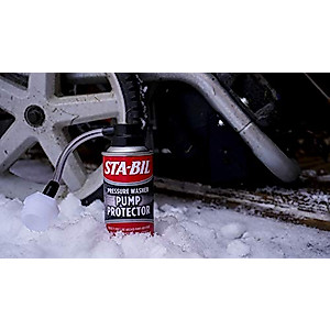 STA-BIL Pump Protector - Protects Pressure Washer Pumps and Other Internal Components During Storage, Next Gen Anti-Freeze and Lubricant Formula, 4oz (22007) , Red