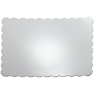 Wilton 13 x 19 Silver Cake Platters, 4 Count