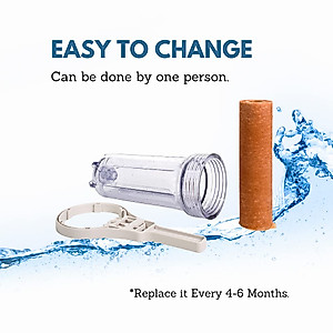 Hydraira 4-Pack 20 Micron 9.87” x 2.5” Sediment Water Filter Replacement Cartridge for Any Standard RO unit | Whole House RO System | Whole House Sediment Filtration CG9870020