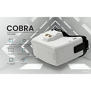 SKYZONE Cobra X V2 FPV Goggles 5.8G 4.1in FPV Receiver 48CH 1280x720 LCD with DVR（black）