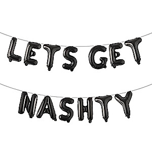 Multicolor Lets Get Nashty Balloons Nashville Bachelorette Party Decor Nash Bash Bachelorette Party Decorations Lets Get Nashty Sign Nashville Party Supply (LETS GET NASHTY Black)