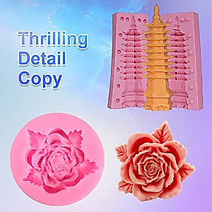 CHANGTIKEJI Silicone Mold Making Kit,84OZ Super Elastic Liquid Silicone for Mold Maker, Fast Cure Translucent Silicone Rubber for Casting Resins Mold,Silicone Mold,Candle Mold,Soap Mold,Food Mold