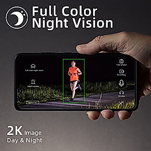 4 Pack Security Cameras Wireless Outdoor Solar Powered with AI Detection, 2K Color Night Vision Security Camera with 2 Way Audio, Work with Alexa, No Monthly Fee, Spotlight & Siren, IP65 Waterproof