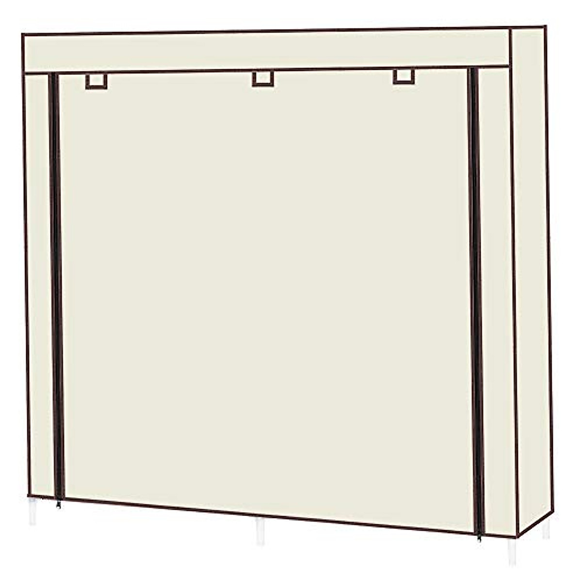 Knocbel 6 Tiers Shoe Rack Dustproof & Water-Resistant Non-Woven Fabric Closet Storage Cabinet Organizer, 44" x 11 1/8" x 43 1/4" (Beige)