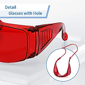 Dental Eyewear for Teeth Whitening Light, Eye Shield Safety Glasses LED Protective Goggle