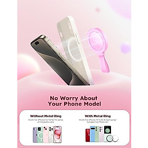 JOYROOM Magnetic Suction Phone Case Mount, Silicone Suction Cup Phone Grip Holder Stand for iPhone & Android, Hands-Free Cell Phone Accessory Holder for Selfies & Tiktok Videos