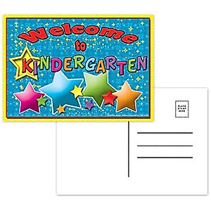 Top Notch Teacher Products TOP5116 Welcome to Kindergarten Postcards, 4.1" Wide, 6" Length, 0.4" Height (30 per Package)