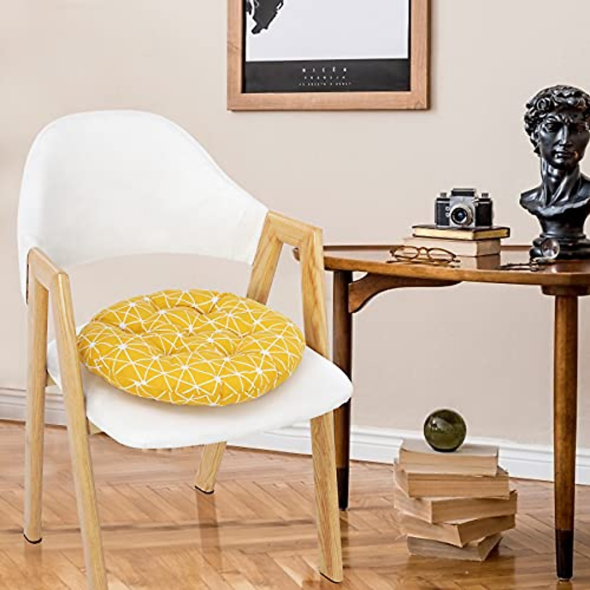 HomeMiYN Round Seat Patio Cushion Floor Pillow Cushion Round Chair Cushion Outdoor Seat Pads for Sitting Meditation Yoga Living Room Sofa Balcony 15 inch