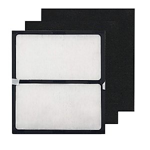 PUREBURG IAF-H-100D True HEPA Replacement Filter Set Compatible with Idylis AC-2123 AC-2118 Type D IAF-H-100D IAP-10-280 Air Purifiers,H13 Activated carbon Pre-Filters Air Clean Dust VOCs 1+2