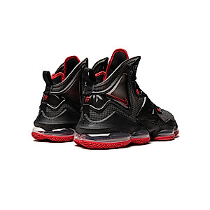 Nike Men's Lebron 19 Space Jam Basketball Shoes, Black/Red, 8.5