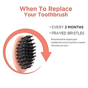 Replacement Toothbrush Heads with Covers for Burst (8 Count, Black)