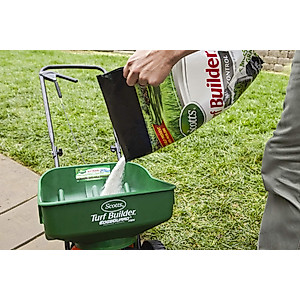 Scotts Turf Builder with Moss Control, Moss Killer and Lawn Fertilizer, Covers Up to 5,000 sq. ft., 25 lbs.