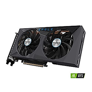 Gigabyte GeForce RTX 3060 Ti Eagle OC 8G (REV2.0) Graphics Card, 2X WINDFORCE Fans, LHR, 8GB 256-bit GDDR6, GV-N306TEAGLE OC-8GD REV2.0 Video Card