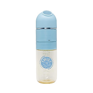 Twist N' Drop 8oz Anti-Colic Formula Mixing/Dispensing Baby Bottles BPA Free (Blue)