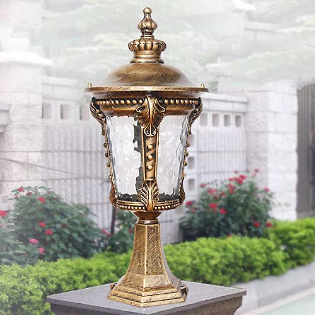 MHCZBGY Home Outdoor Pillar Light Outdoor Garden Villa Pillar Lights European Style Column Light Waterproof Column lamp Vertical Yard Pillar lamp