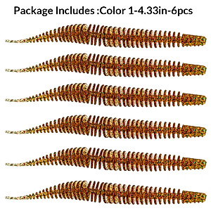 THKFISH Swimbaits for Bass Fishing,Soft Plastic Fishing Lures Bellows Shad Bellows Gill Soft Bait for Bass Fishing Worms for Bass Trout Walleye 3.15'' *6pcs 3.94'' *5pcs