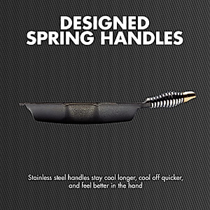 FINEX Cast Iron Lean Grill Pan, Pre-Seasoned - 10 in