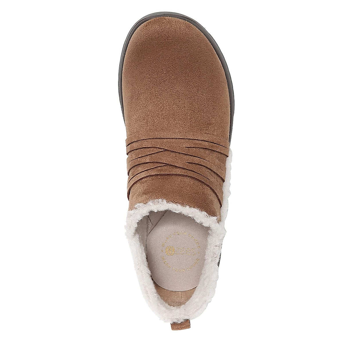 BZees Women's Glide Slip-On Ankle Boot Sneaker, Toffee Brown, 6