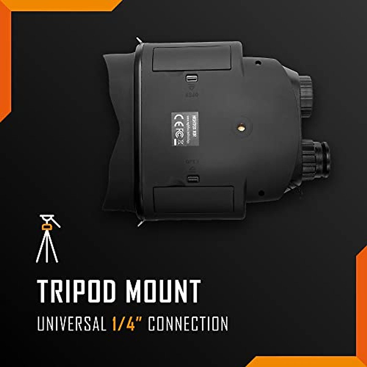 Nightfox 110R Handheld Night Vision Goggles | 7X Optical Magnification, Long Range | Digital Infrared Night Vision Binoculars for Hunting, Survival Gear and Equipment | Infrared Camera with Recording