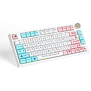 VKPROEY PBT Custom Keycaps Set 137 Keys XDA Profile Dye-Sublimation with Keycap Puller for 61/64/68/84/87/96/98/104/108 Major-Sizes Gateron MX Switches Mechanical Keyboard