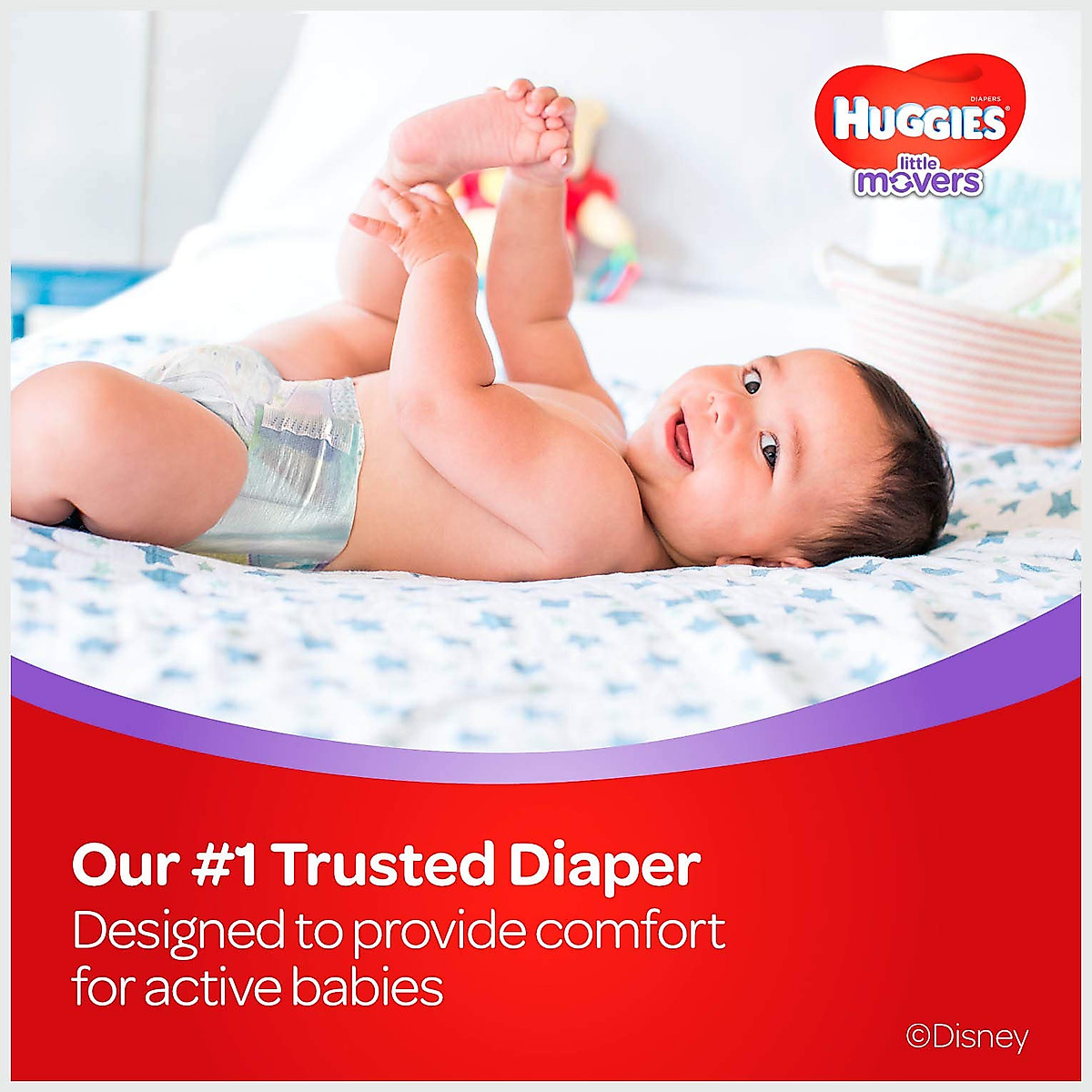 HUGGIES Little Movers Diapers, Size 6, 42 Count (Packaging May Vary)