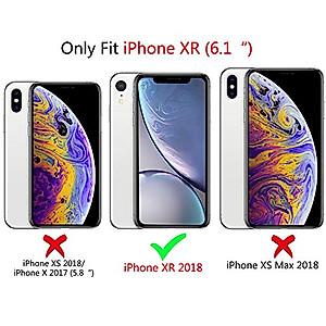 Ownest Compatible with iPhone XR Case for Clear Frosted PC Back 3D Floral Girls Woman and Soft TPU Bumper Protective Silicone Slim Shockproof Case for iPhone XR-Purple Lavender