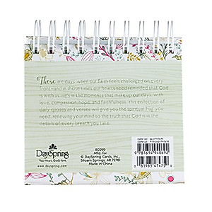 DaySpring Flip Calendar - God in Every Moment - 80299 White, 5 1/2" x 5 1/4" x 1 1/2"