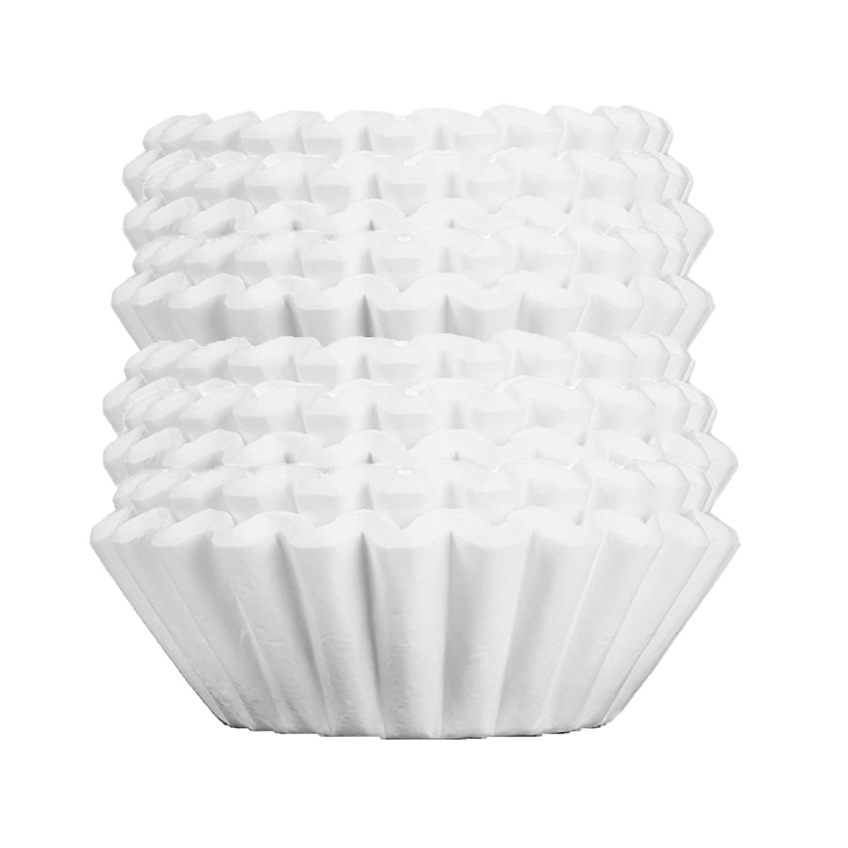 Big Joe® Large Coffee Filters (500 Count) - Tall Walled Commercial Coffee Filters (4 ¼ Inch base, 2 ¾ Inch Walls, 9 ¾ Inch Laying Flat) - Compatible with BUNN and 12-Cup Home & Commercial Machines