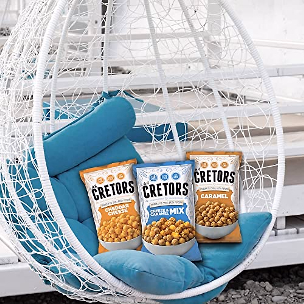 G.H. Cretors’ Cheddar Cheese Popcorn – Savory Gourmet Cheese Corn in Convenient Individual Bags, 6.5 Oz (6 Pack)