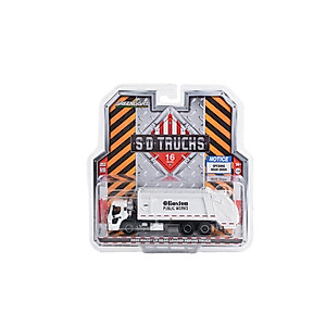 2020 Mack LR Rear Loader Refuse Truck, White - Greenlight 45160C - 1/64 Scale Diecast Car