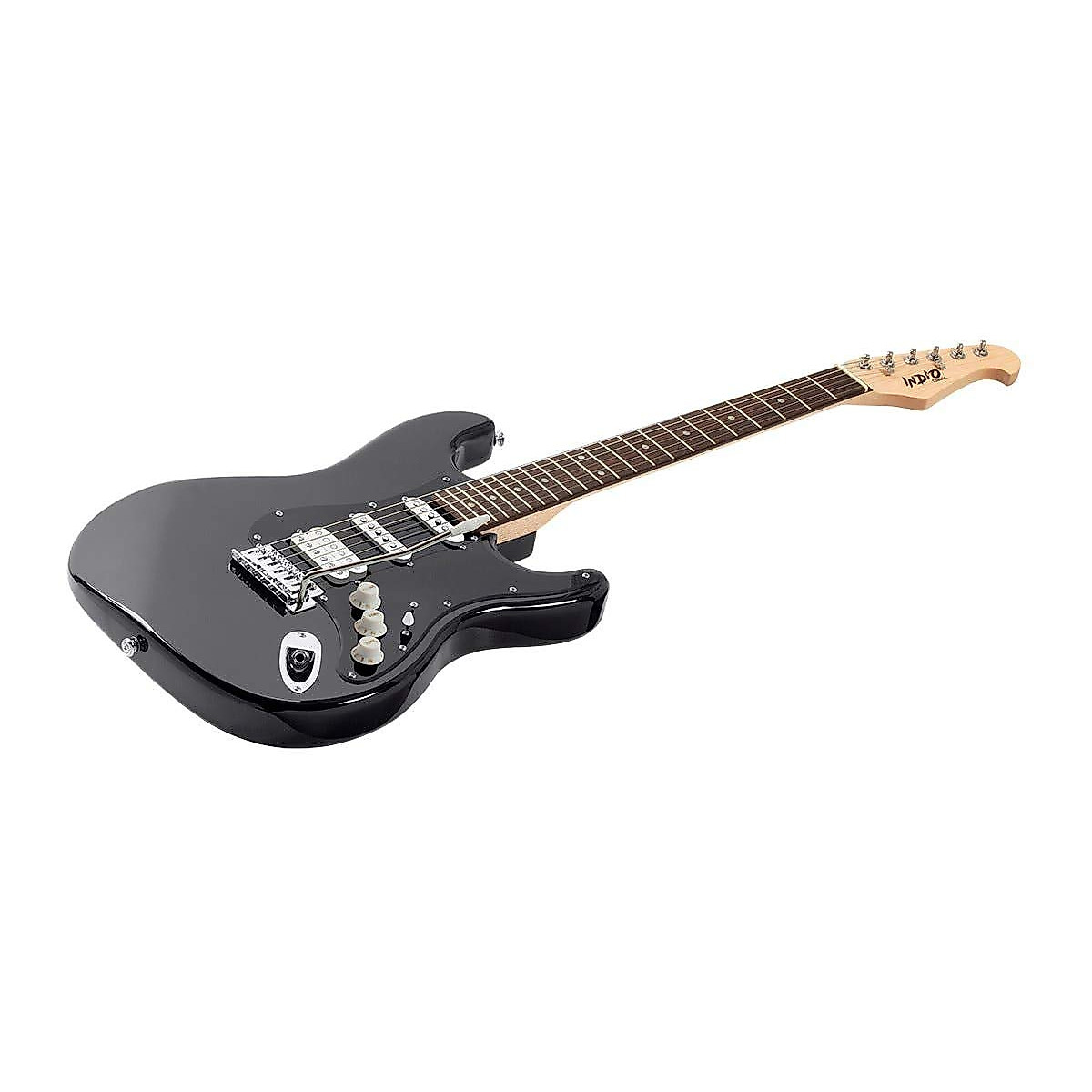 Monoprice Indio Series California Classic 6 String Solid-Body Ambidextrous Black, (610370)