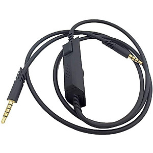 Tobysome A50 Replacement Cable Headphone Cable Audio Cord with Volume Control and Microphone Compatible with Astro A10/A20/A30/A50/A40/A40TR Gaming Headset to Xbox One PS4 Controller