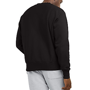 Champion Men's Reverse Weave Sweatshirt, Black 1, Large