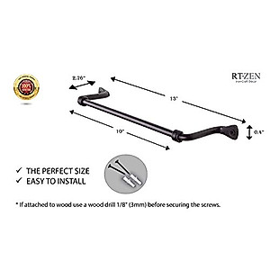 RTZEN Wrought Iron Bathroom Accessories Set, Decorative Hand Towel Bar and Toilet Paper Holder