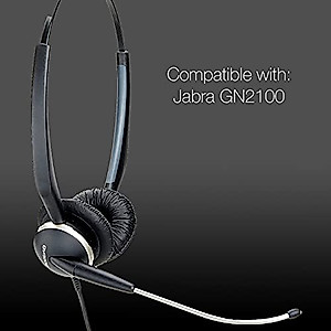 Global Teck Leatherette Ear Pads 3-Pack - for Plantronics CS50, CS55, CS60 Cordless - Jabra/GN 2100, 2110, 2124, 2125, 9300, 9330, 9350 - Mitel Headset - 5330, 5340, 5360-67063-01, 14101-08