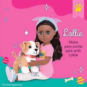 Glitter Girls – Lollie – Plush Toy Dog – Puppy Pet Accessory for 14" Dolls – Toys, Clothes, & Accessories for Girls 3 & Up