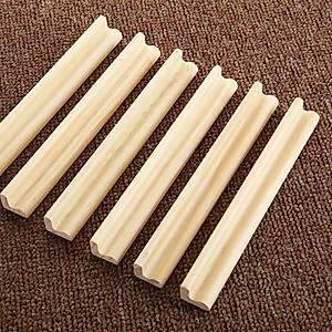 RHBLME 20 Pack Wooden Scrabble Tile Holders, Letter Replacement Racks Word Tray for Crafts, Game Stands, Mexican Train, Mahjong, and More