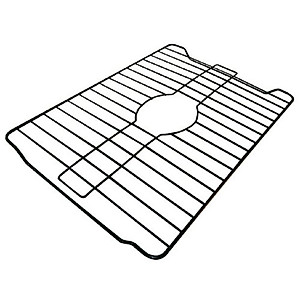 Dependable Industries Vinyl Coated Sink Protector Grid Black Insert Rack 10" x 12" x 1"H Size Small