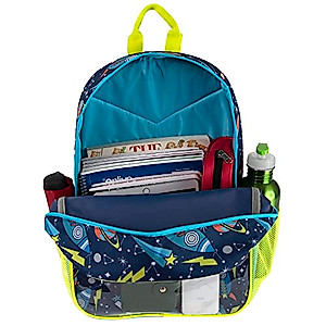 Trail maker Boys School Backpacks with School Supplies for Kids Included | 9 in 1 Backpack and School Supplies Bundle for Boys (Turbo Rocketships)