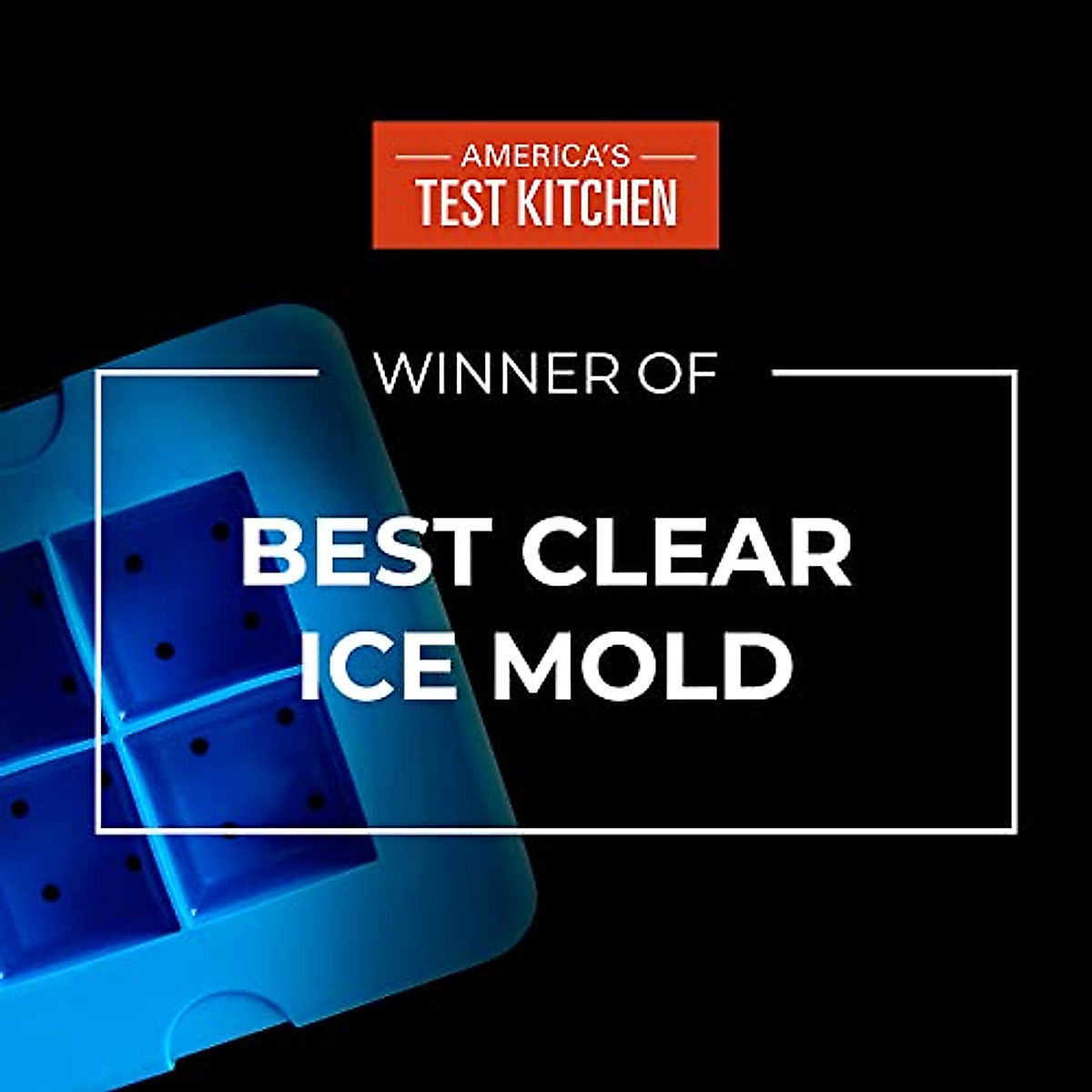 True Cubes Clear Ice Cube Maker, Clear Ice Mold - 4 Large Clear Ice Cubes for Cocktails, Drinks & Whiskey - BPA-Free Silicone Square Ice Cube Mold - Whiskey Gifts for Men