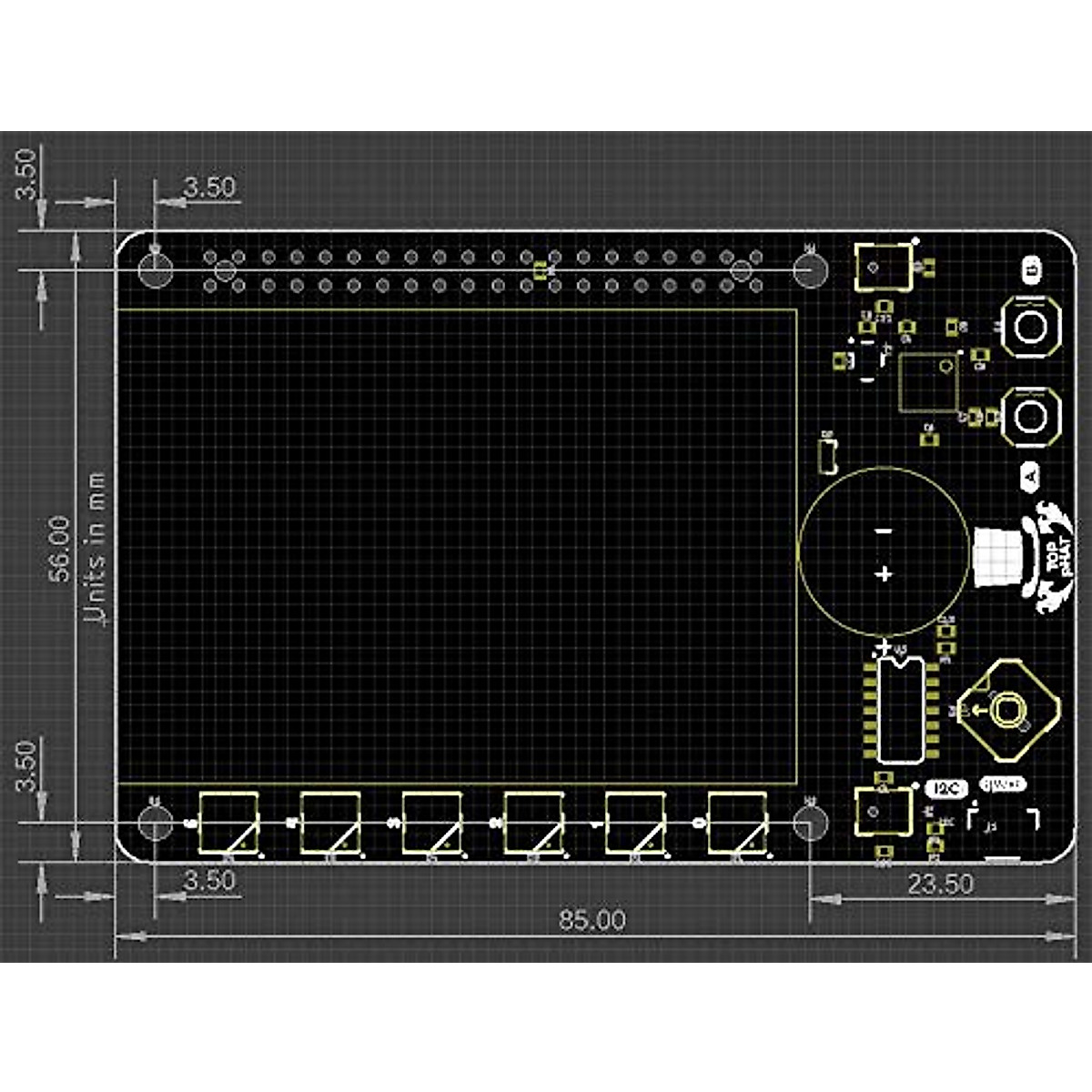 SparkFun Top pHAT for Raspberry Pi - Supports Machine Learning Voice Control Onboard Microphone & Speaker Two programmable Buttons & Joystick RGB LEDs Offswitch for Rpi 2.4" TFT LCD Display