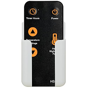 Compatible with Heat Surge Electric Fireplace Stove Heater Infrared Remote Control Accent Power Tower, Mini Glo Touch, Mini Glo Touch HD Widescreen, 2014 S8 EV.3 RNG Item # 30000770