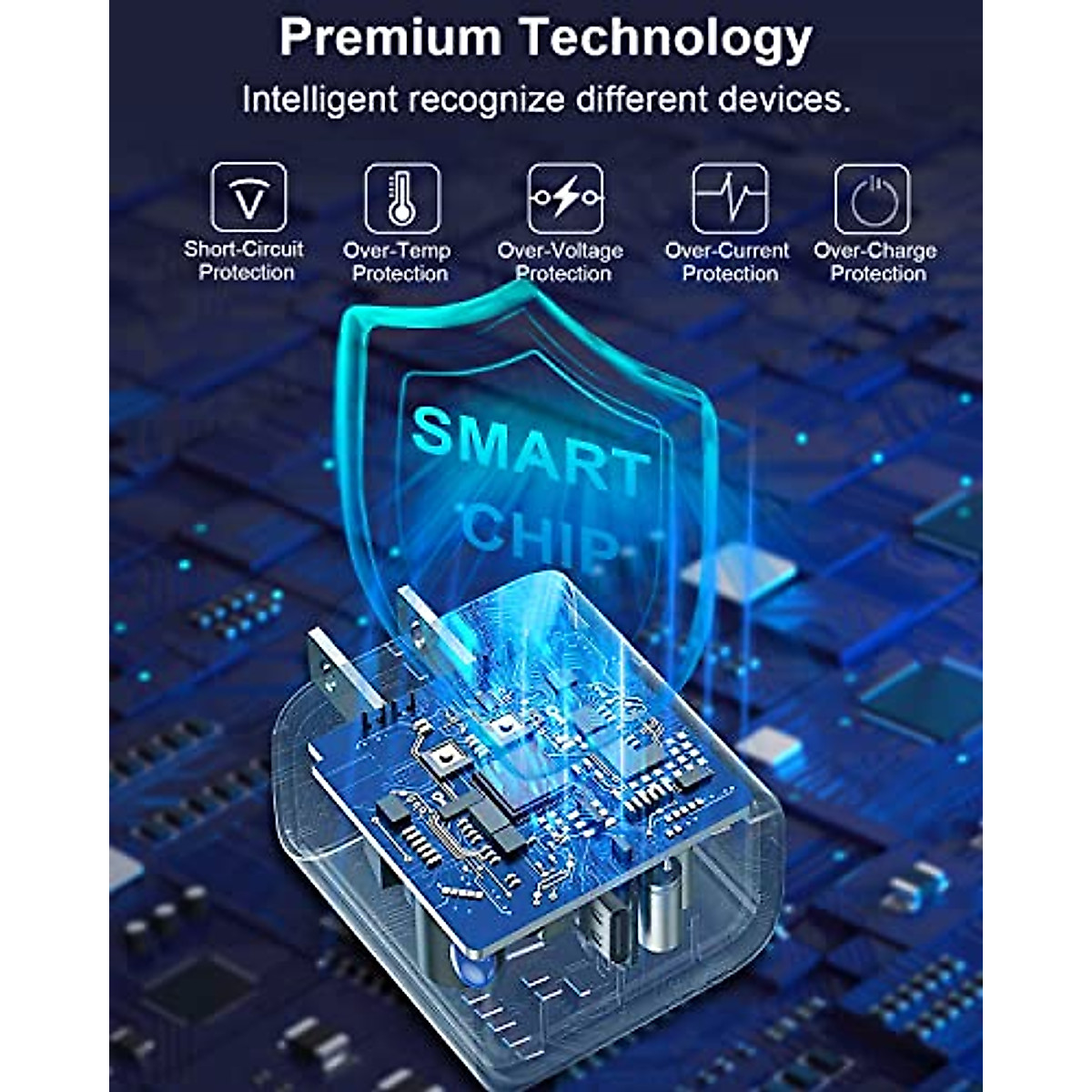 USB C Wall Charger Fast Charging - PowerlotZero 3 Pack 20W PD USBC Charging Block UL Certified Type C Power Adapter Plug for iPhone 14 13 Pro Max Plus iPad Pro iWatch 8 Ultra AirPods Galaxy Pixel