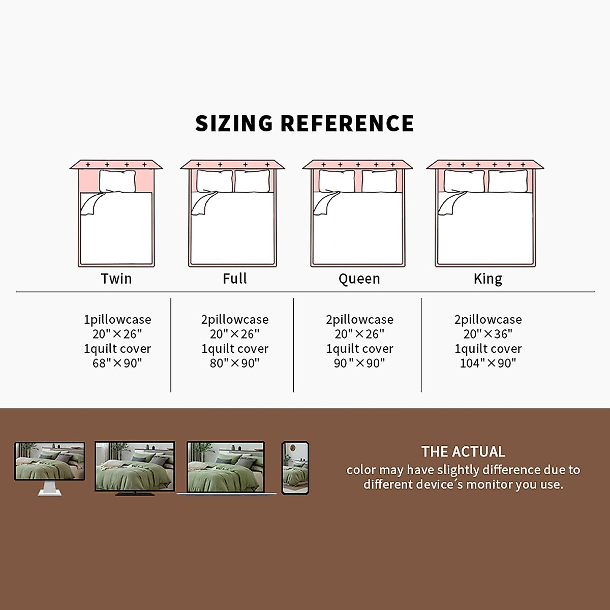 EVERLY 100% Pure Linen Duvet Cover Set Twin Size 68X90Inch 3pcs (1 Duvet Cover,1Pillowcases) Soft and Breathable for All Season with Coconut Button Closure, Suitable for Hot Sleepers-White-Twin